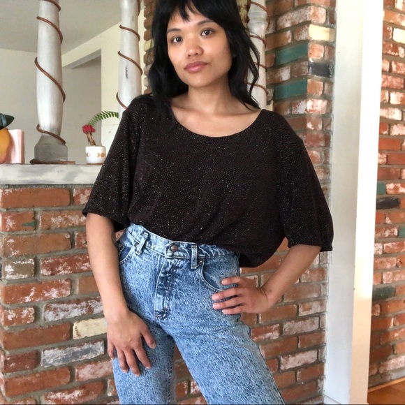 Vintage | Tops | Vintage 98s Sequin Shimmer Tshirt By L Rothschild For ...